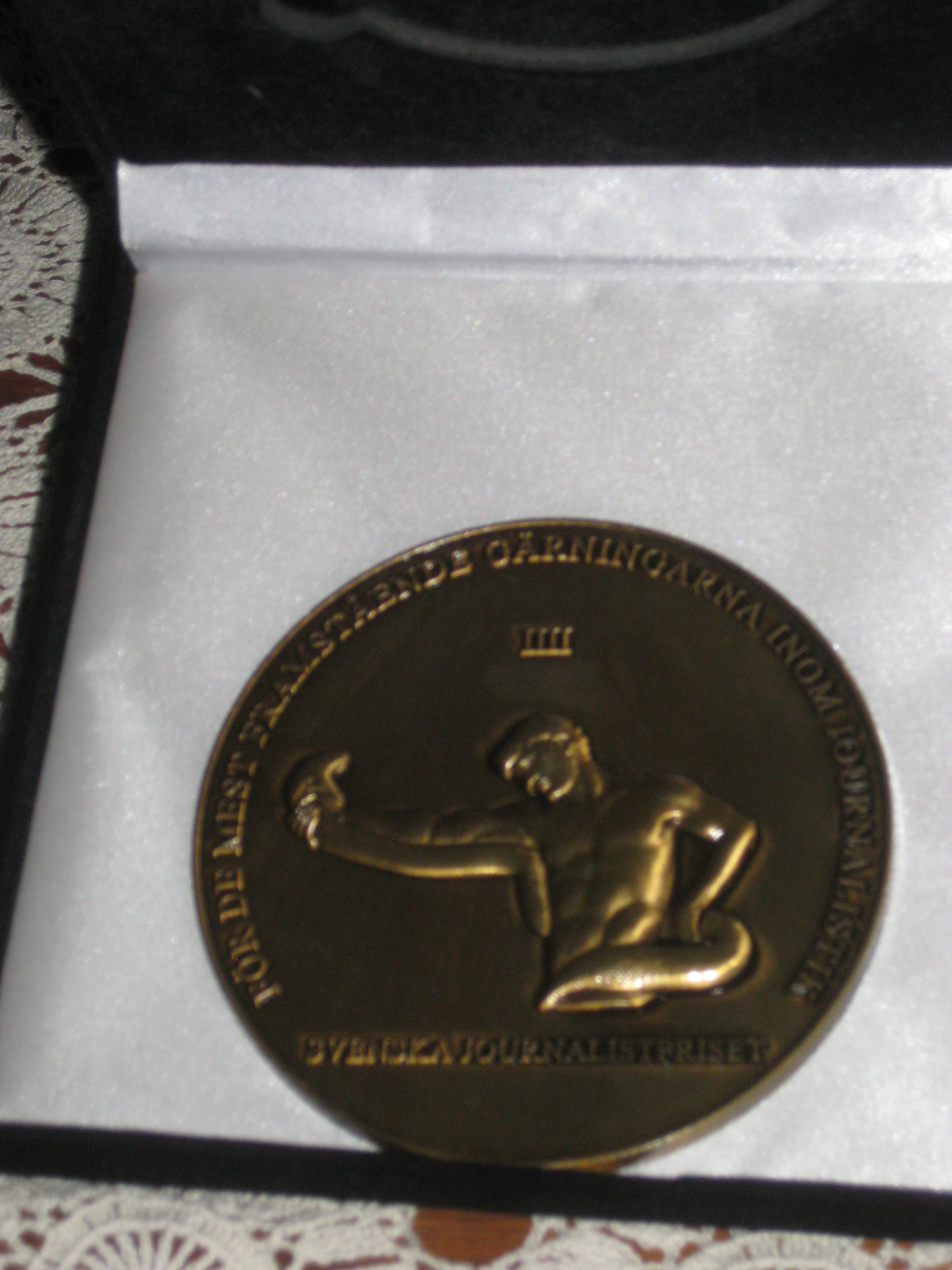 Att få Svenska Journalistpriset – vilken ära! – Julia Caesar